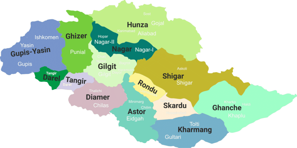 The Ultimate List of Districts Across Jammu & Kashmir, Gilgit-Baltistan ...